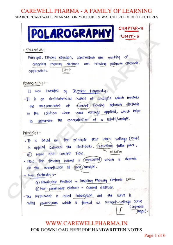 Unit 5 - Pharmaceutical Analysis - 1st Semester - B Pharmacy Notes ...